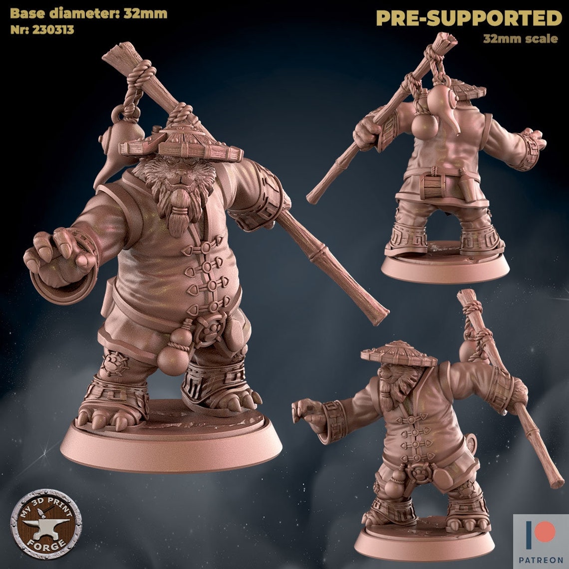 Chen Stormstout Legendary Monk Brewmaster Pandaren Attacking - Etsy