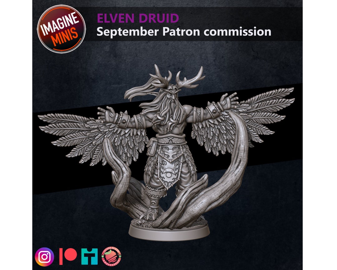 Malfurion Stormrage Night Elf Druid Casting Entangling Roots - Etsy