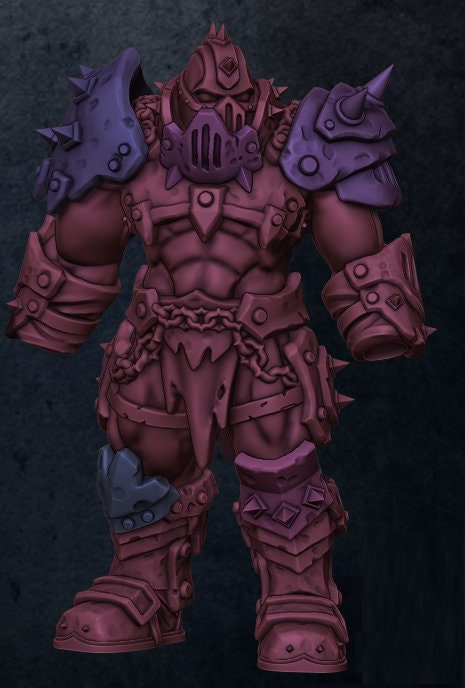 Resting Male Orc Arms Warrior From Fire and Iron Series - Etsy