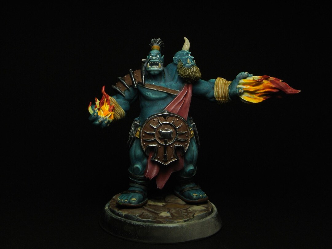 Painted Two-headed Ogre Mage Cho'gall - Etsy