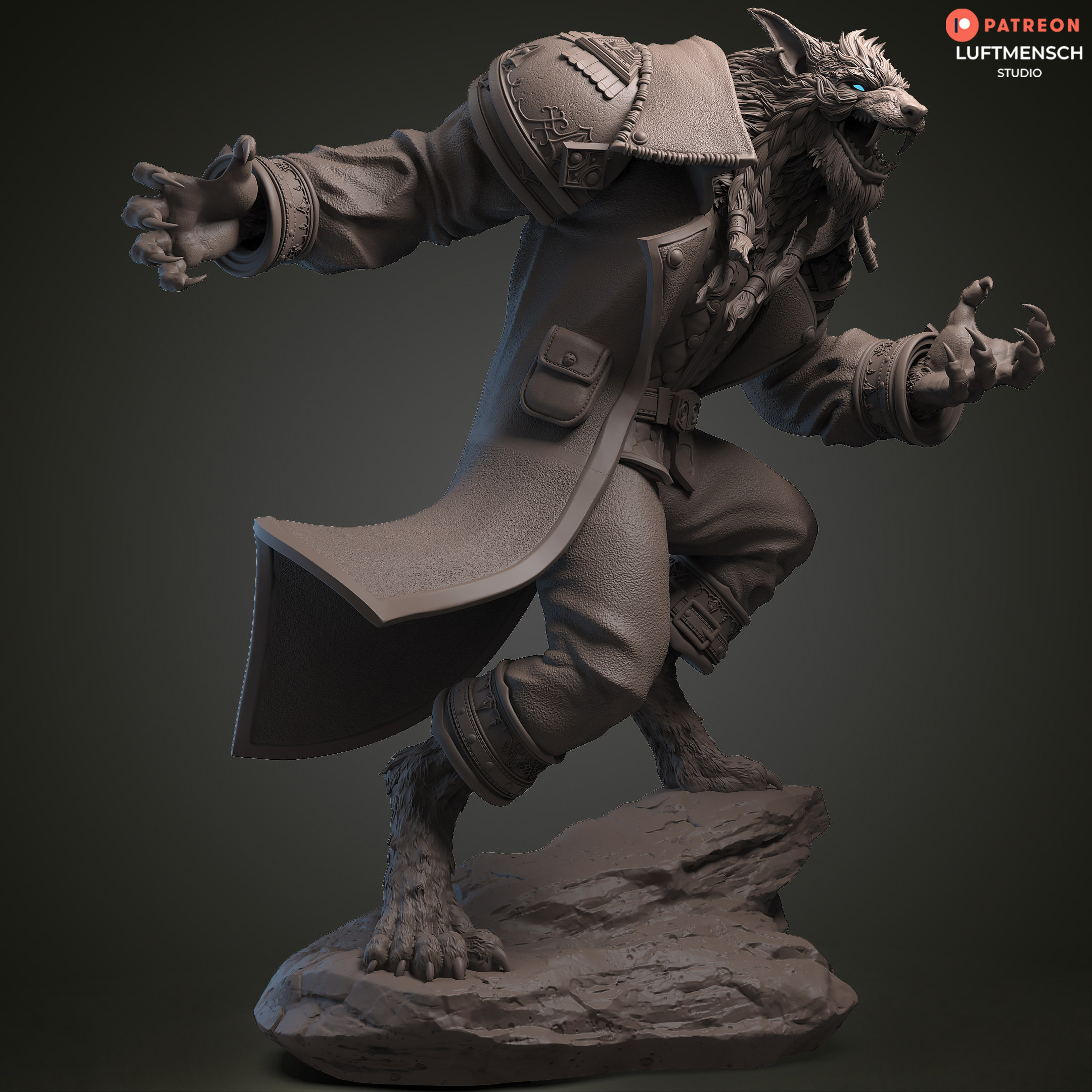 Genn Greymane, World of Warcraft, 3D Printed Figure, Collectible 212mm ...
