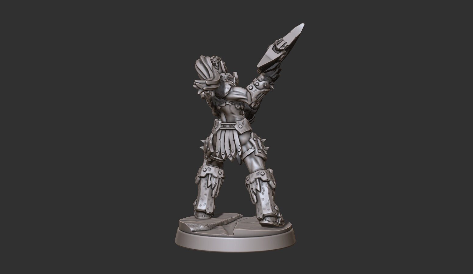 Attacking Female Orc Arms Warrior From Fire and Iron Series - Etsy