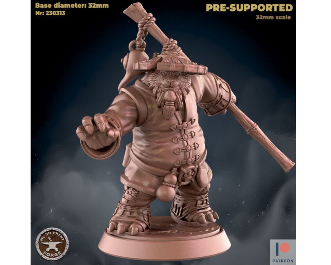 Chen Stormstout Legendary Monk Brewmaster Pandaren Attacking - Etsy