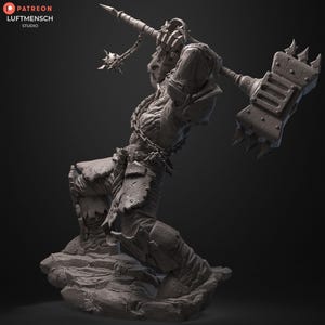 Blackhand Orc Blackrock Warchief Warrior Statue | Warcraft | 1:10 Scale ...