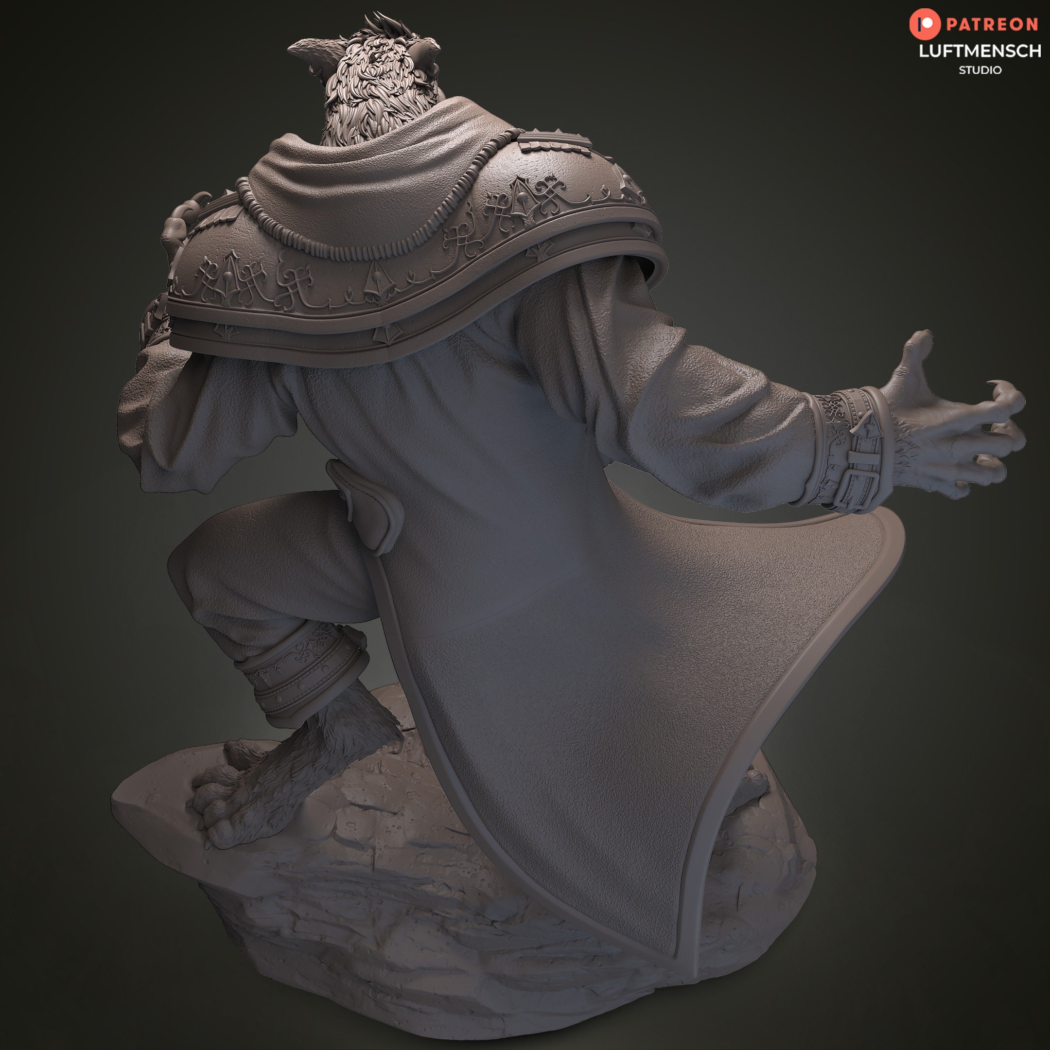 Genn Greymane, World of Warcraft, 3D Printed Figure, Collectible 212mm ...