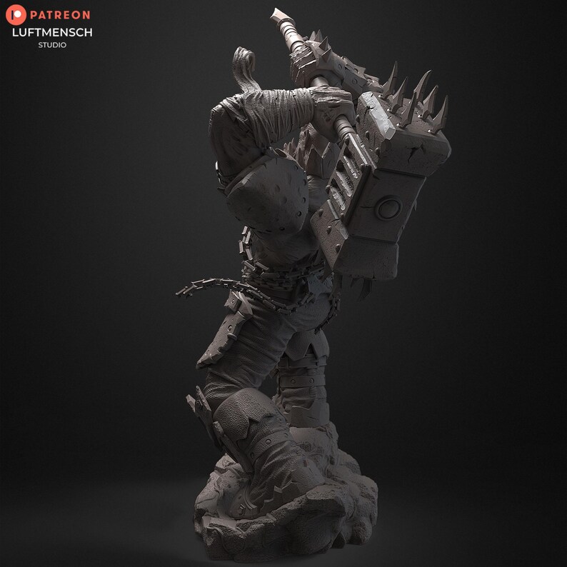 Blackhand Orc Blackrock Warchief Warrior Statue | Warcraft | 1:10 Scale ...