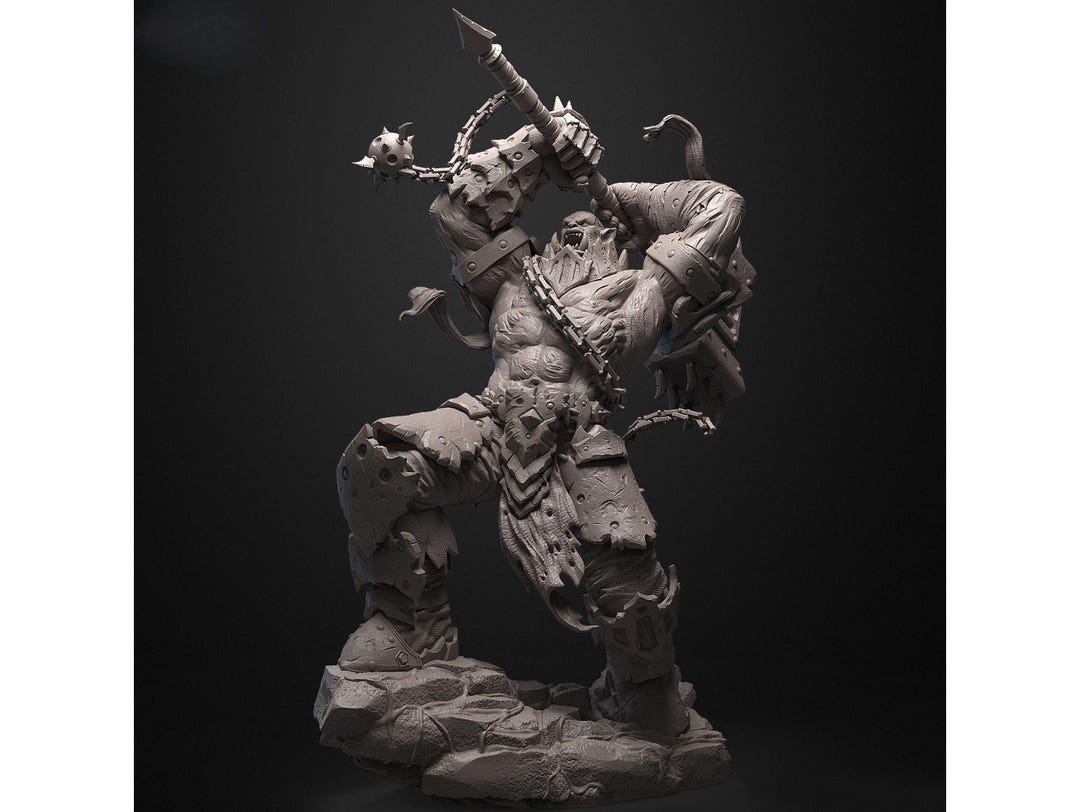 Blackhand Orc Blackrock Warchief Warrior Statue | Warcraft | 1:10 Scale ...
