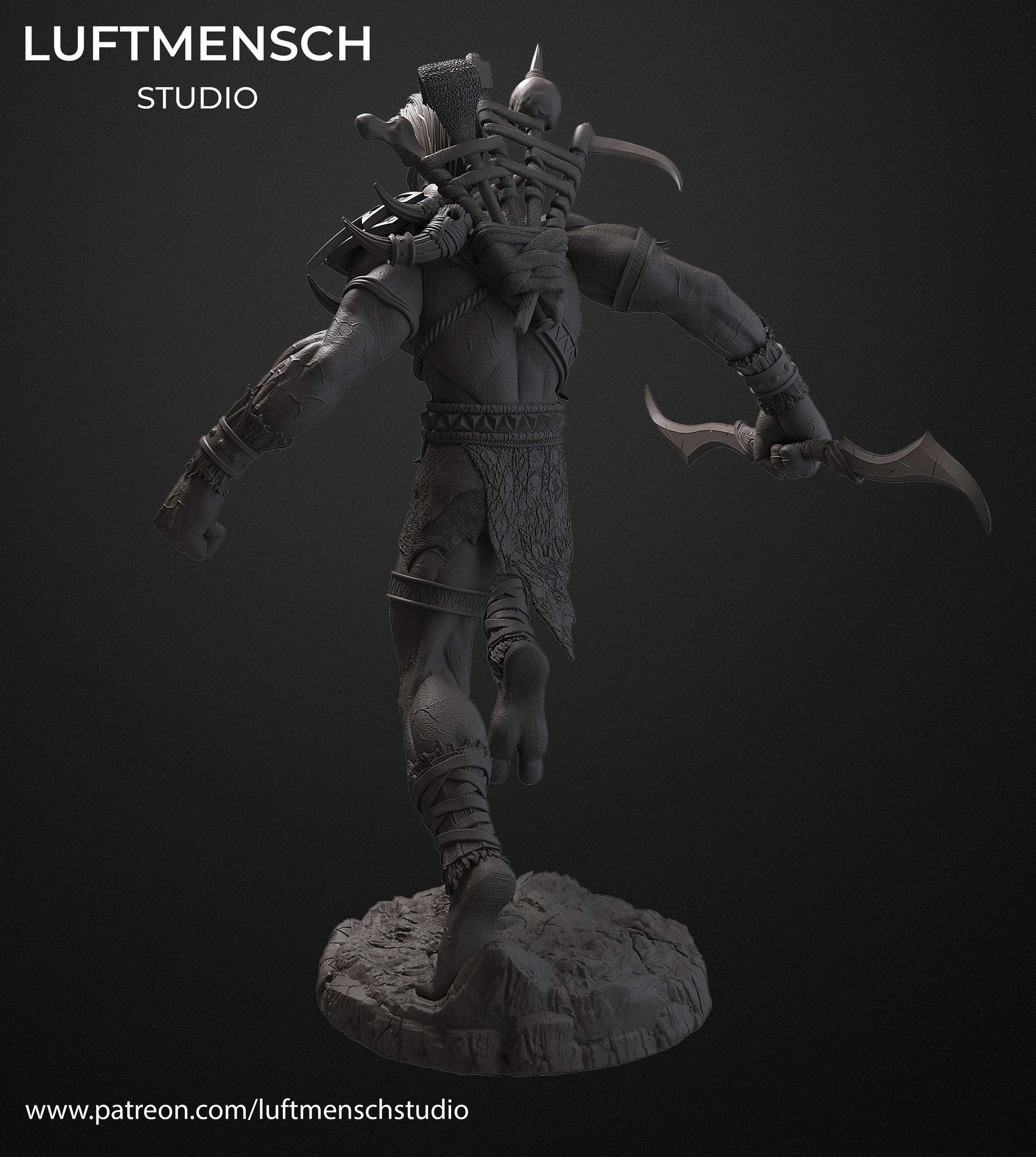 Vol'jin, World of Warcraft, Troll Warchief of the Horde, 3D Printed ...