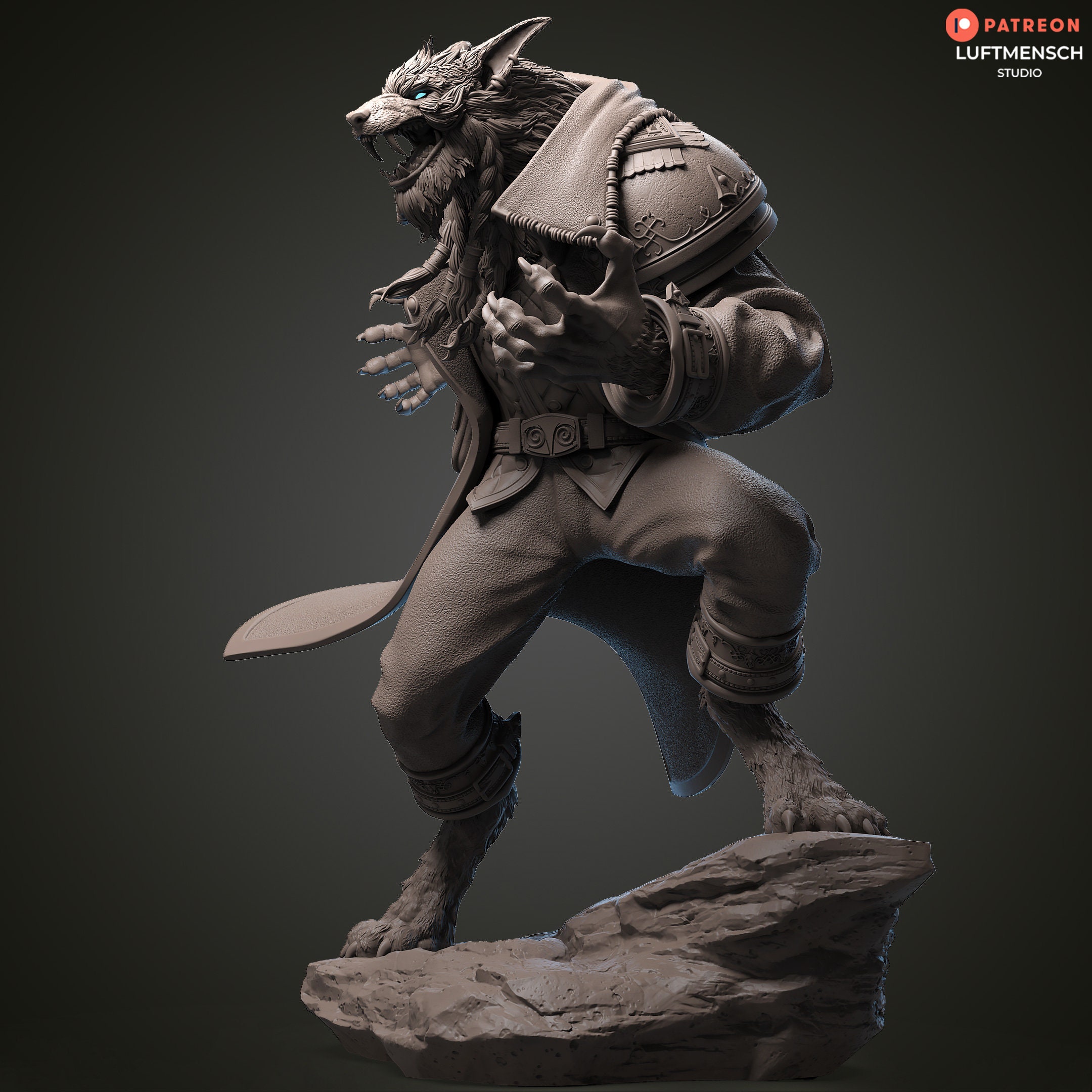 Genn Greymane, World of Warcraft, 3D Printed Figure, Collectible ...