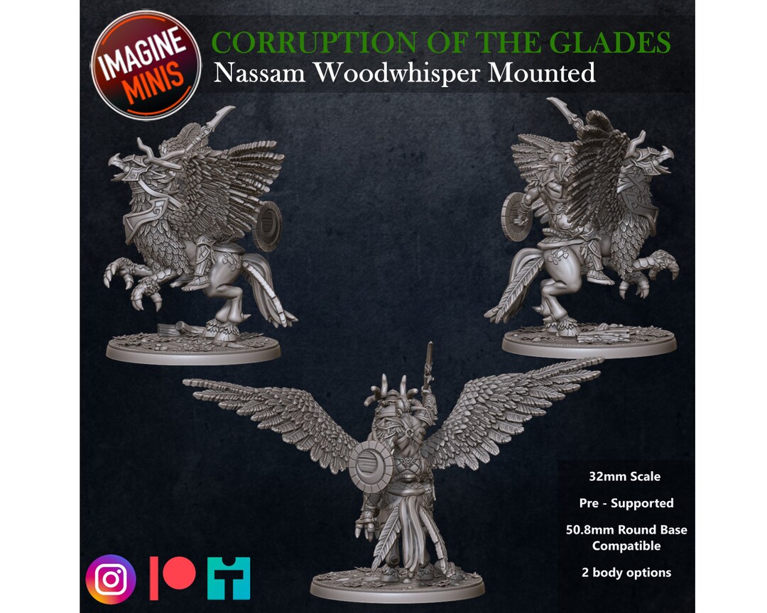 Charging Night Elf Hippogryph Rider From Corruption of the Glades 3 ...