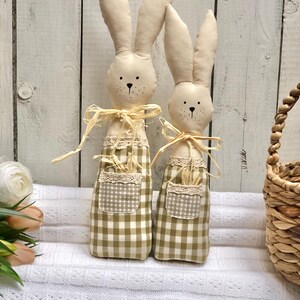 Spring Bunnies in Rustic Style, Addiction to Warming Interior, Reusable ...