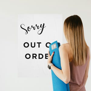 Printable Out of Order Sign, Sorry, Out of Order, Business Saying ...