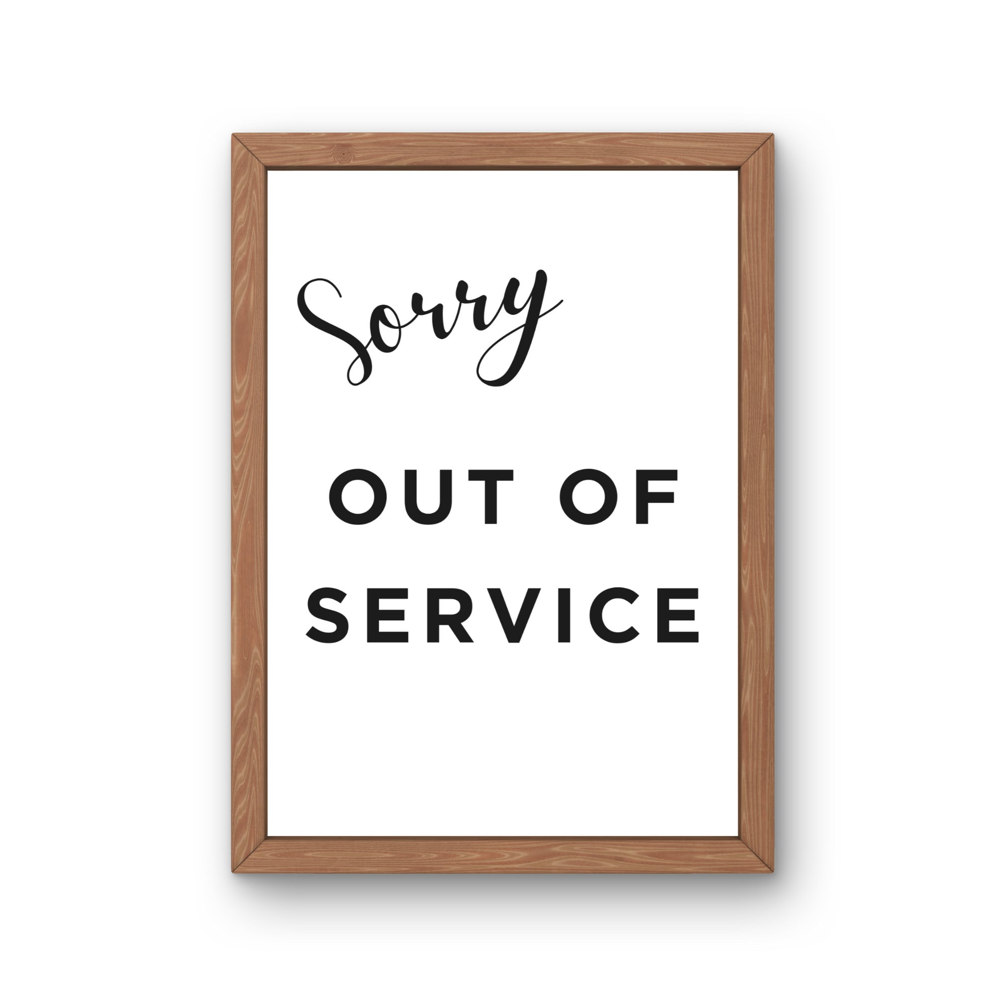 Sorry Out Of Service