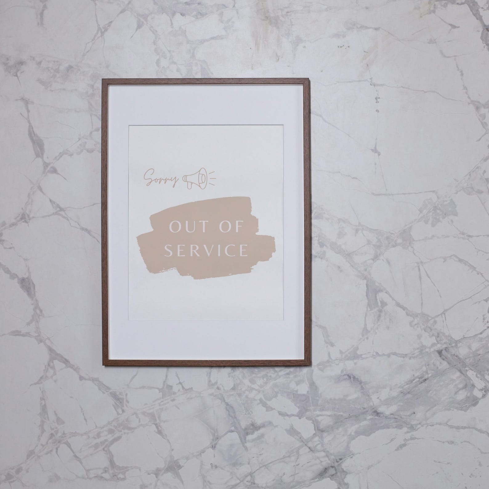 Sorry, Out of Service Print, Out of Order Sign, Closure Notice, Cute ...