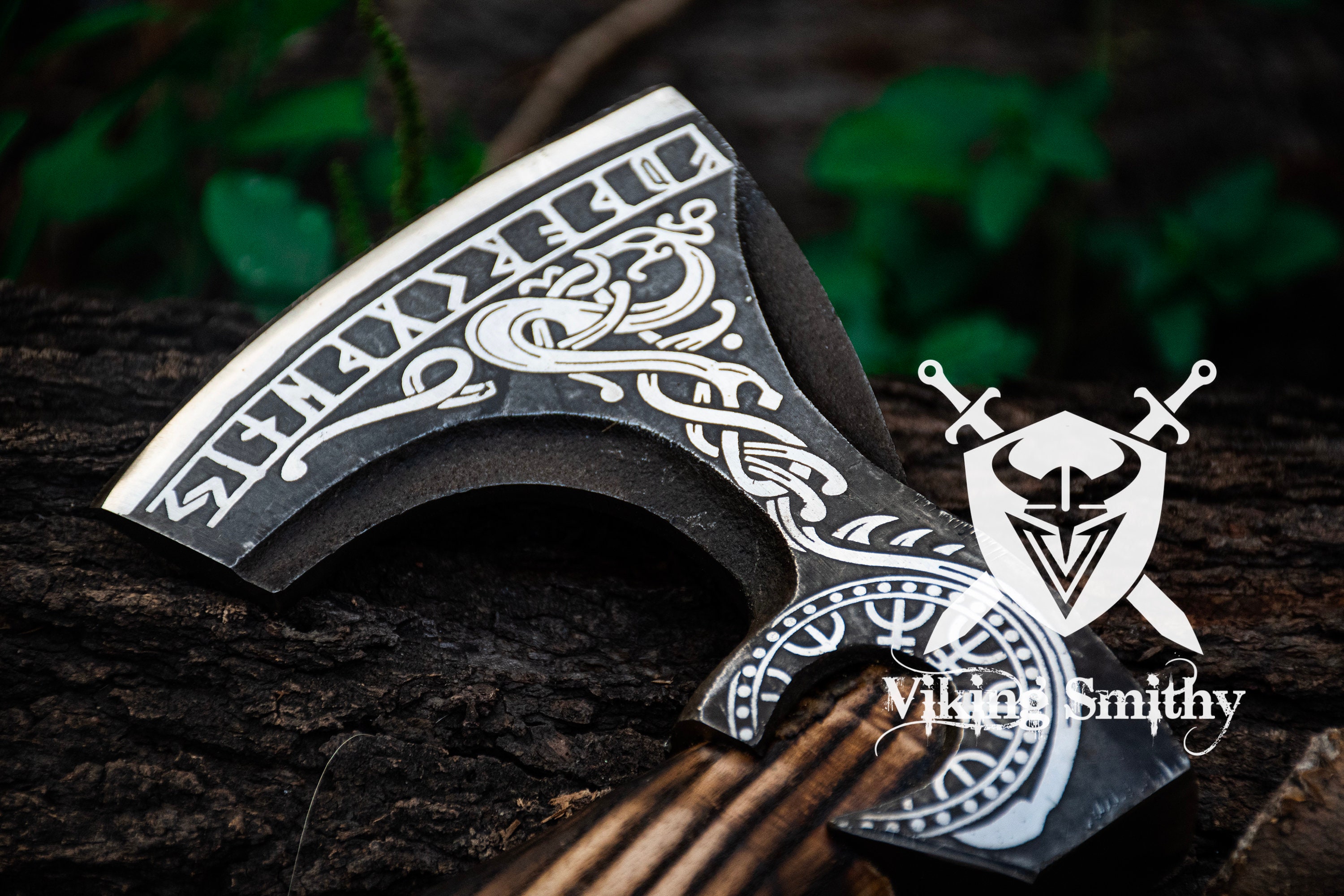 Viking Axe Viking Battle Axe Prop - Ragnar Lothbrok Inspired Bearded ...