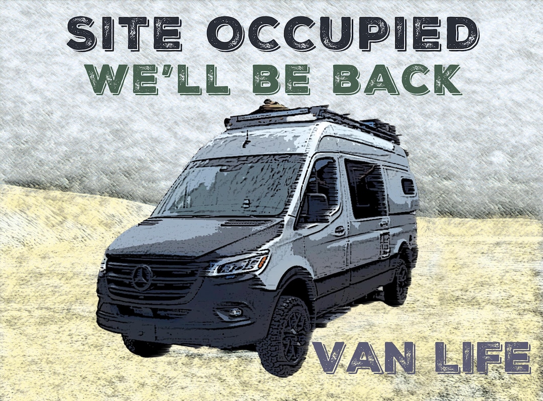 Made to Order RV Custom Van Site Occupied Sign DIGITAL Instant Download ...