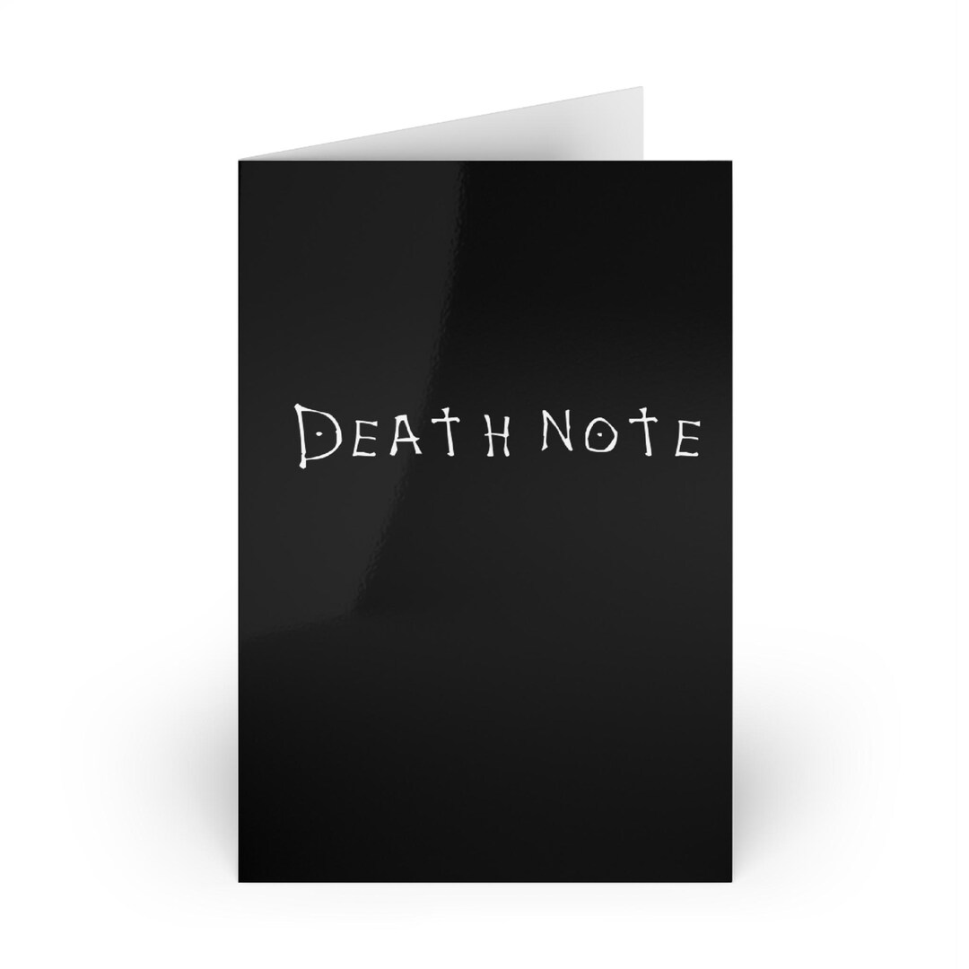 Death Note Custom Anime Manga Death Note Book Birthday Greeting Card - Etsy