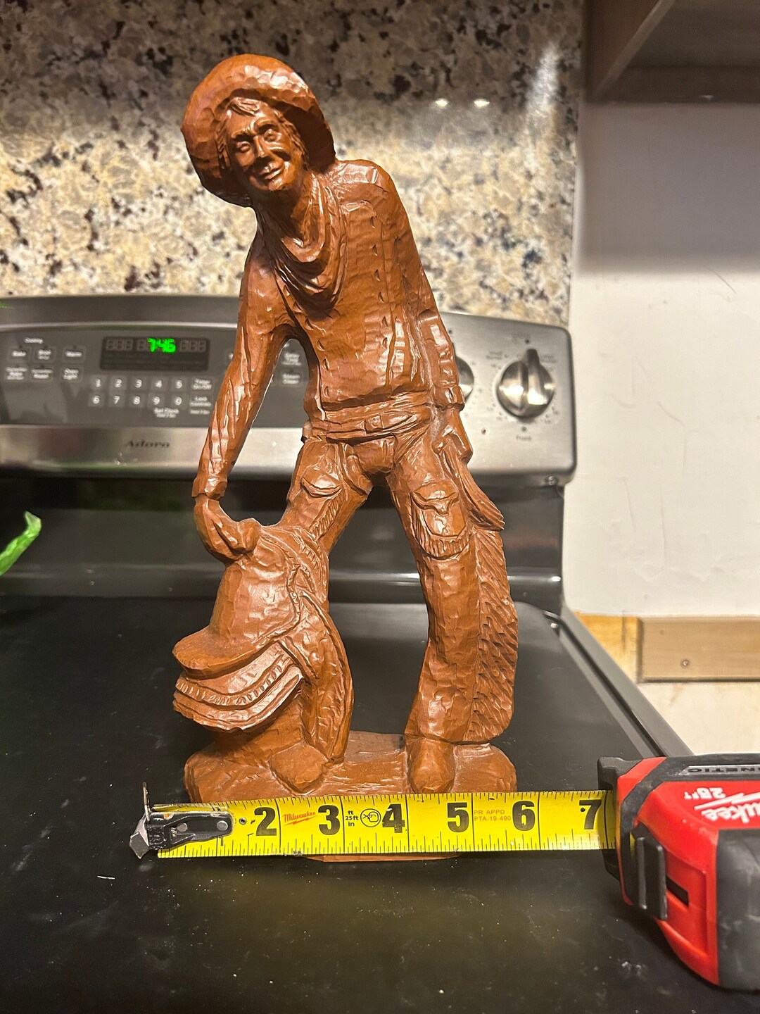 Red Mill Hand Crafted Cowboy Statue - Etsy