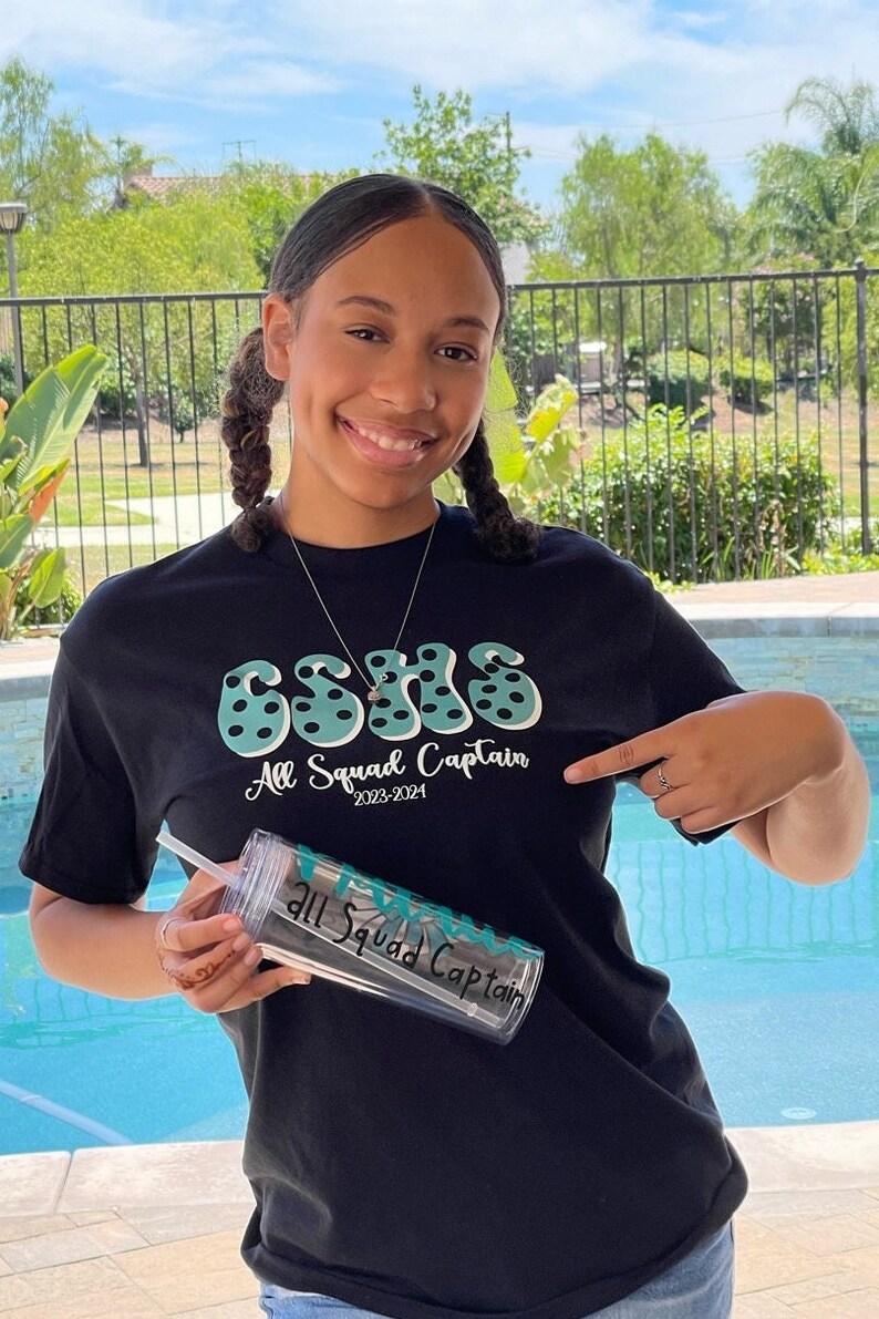 Team Cheer Captain T-shirts - Etsy