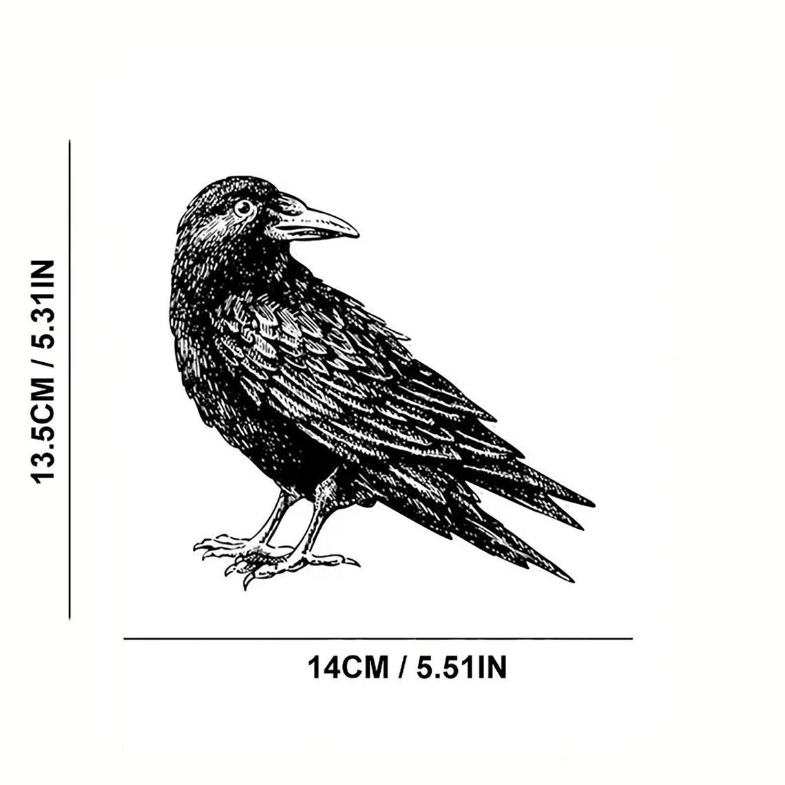 Raven Waterproof Decal, 5.5x5.3 Vinyl Decal, Car, Truck, Vehicle ...