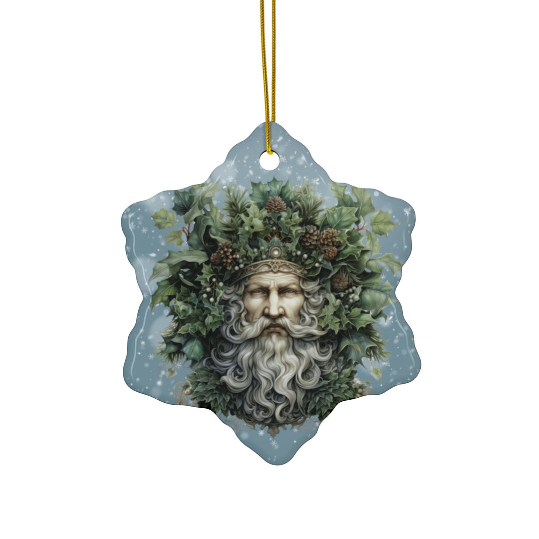Yule Gods Ceramic Ornament, Double-sided Print, Winter Solstice ...
