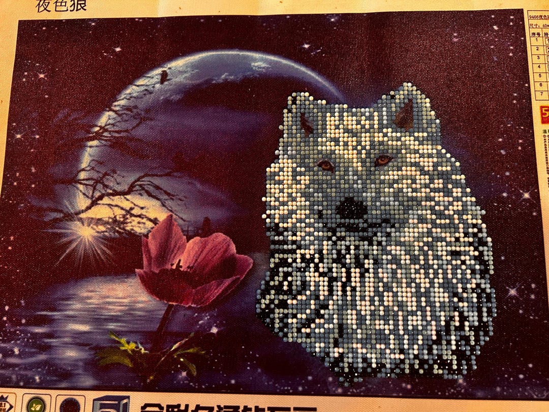 Wolf Under Moonlight - Etsy