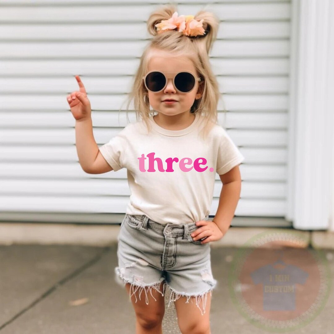 Three Shirt for Girl 3rd Birthday Shirt Three Shirt Girl Third Birthday ...