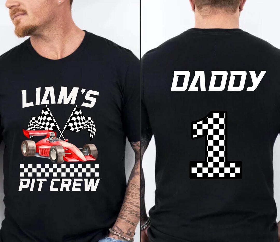 Personalized Race Car Birthday Family Matching Shirts Two Fast Birthday ...