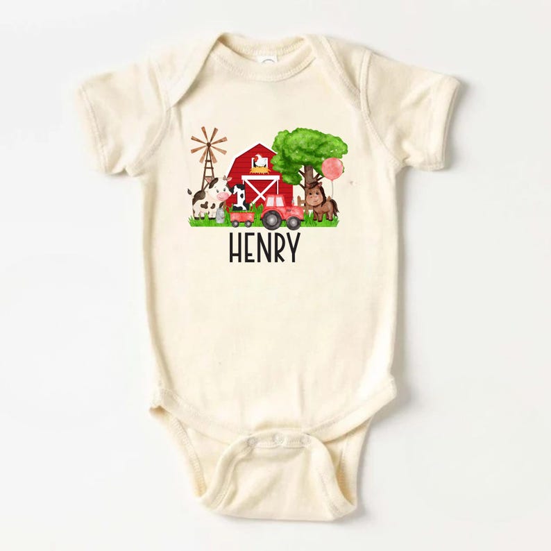 Custom Farm Theme First Birthday Family Matching Shirts Personalized ...