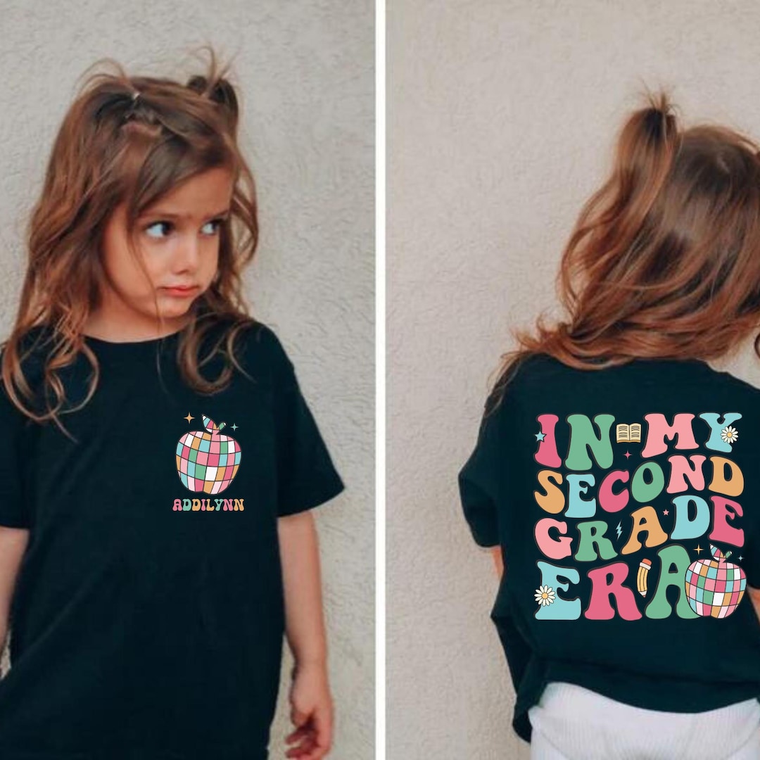 Custom in My 2nd Grade Era Personalized Girls Second Grade Shirt 1st ...