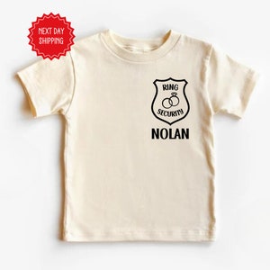 Custom Ring Security Shirt Personalized Ring Bearer Shirt Gift Ring ...