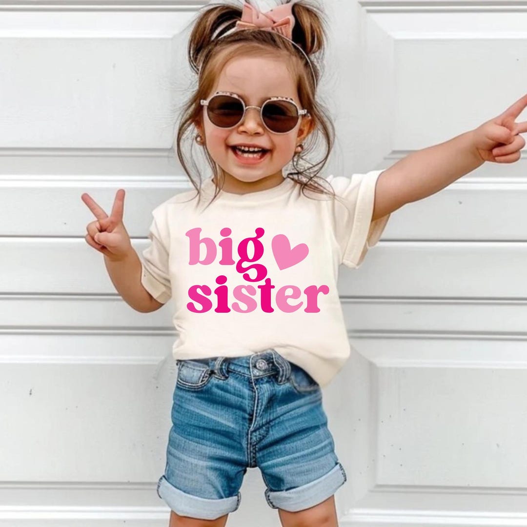 Big Sister Toddler Shirt Cute Announcement Kids Shirt Big Sister Gift Big Sister to Be ...