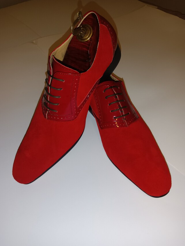 Red Suede Shoe - Etsy