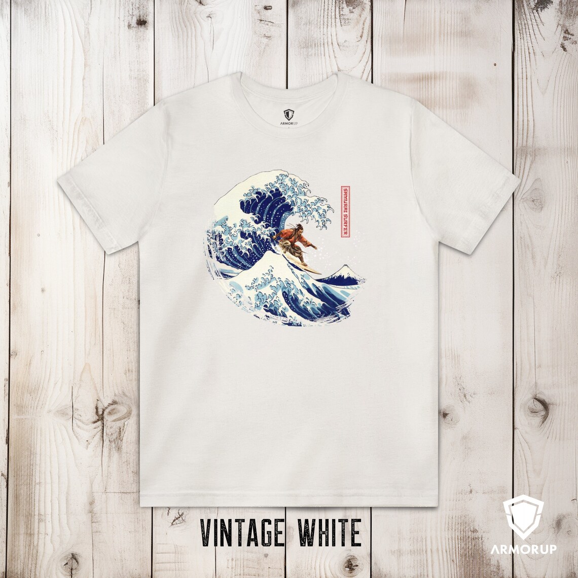 Samurai Surfing the Great Wave of Kanagawa - Etsy