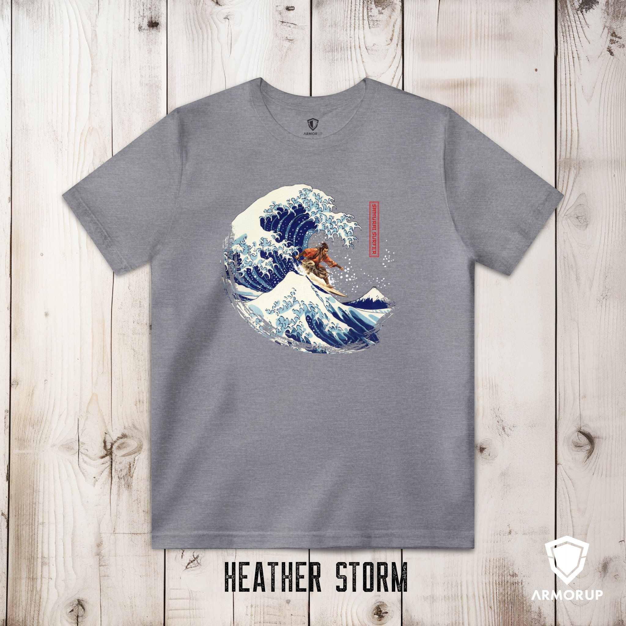 Samurai Surfing the Great Wave of Kanagawa - Etsy