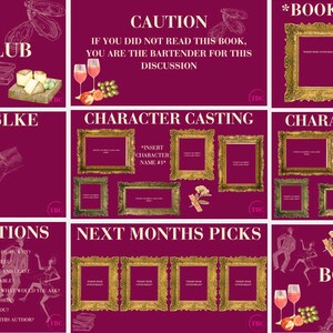 Book Club Group Powerpoint Guide Pack of 5 - Etsy