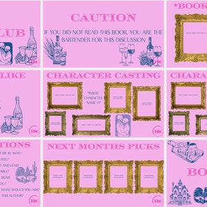 Book Club Group Powerpoint Guide Pack of 5 - Etsy