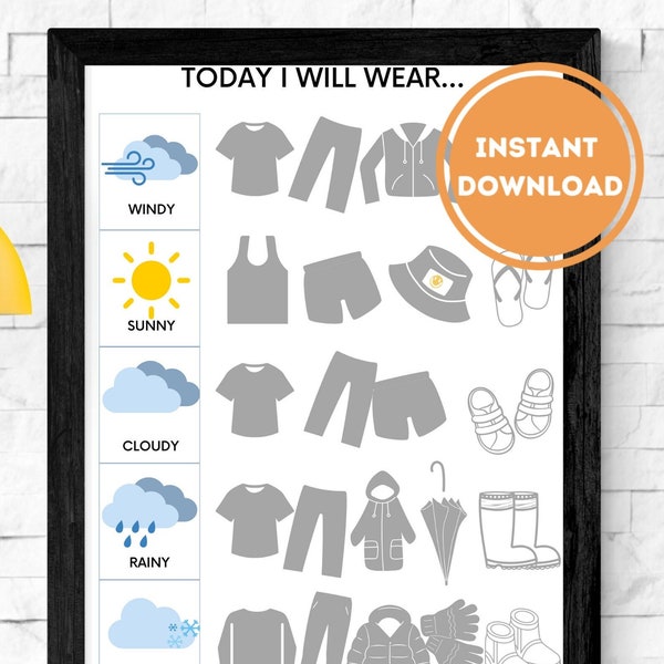 Weather Chart - Etsy