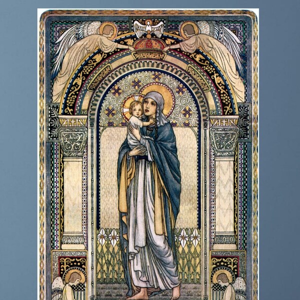 Madonna and Child Panel - Etsy