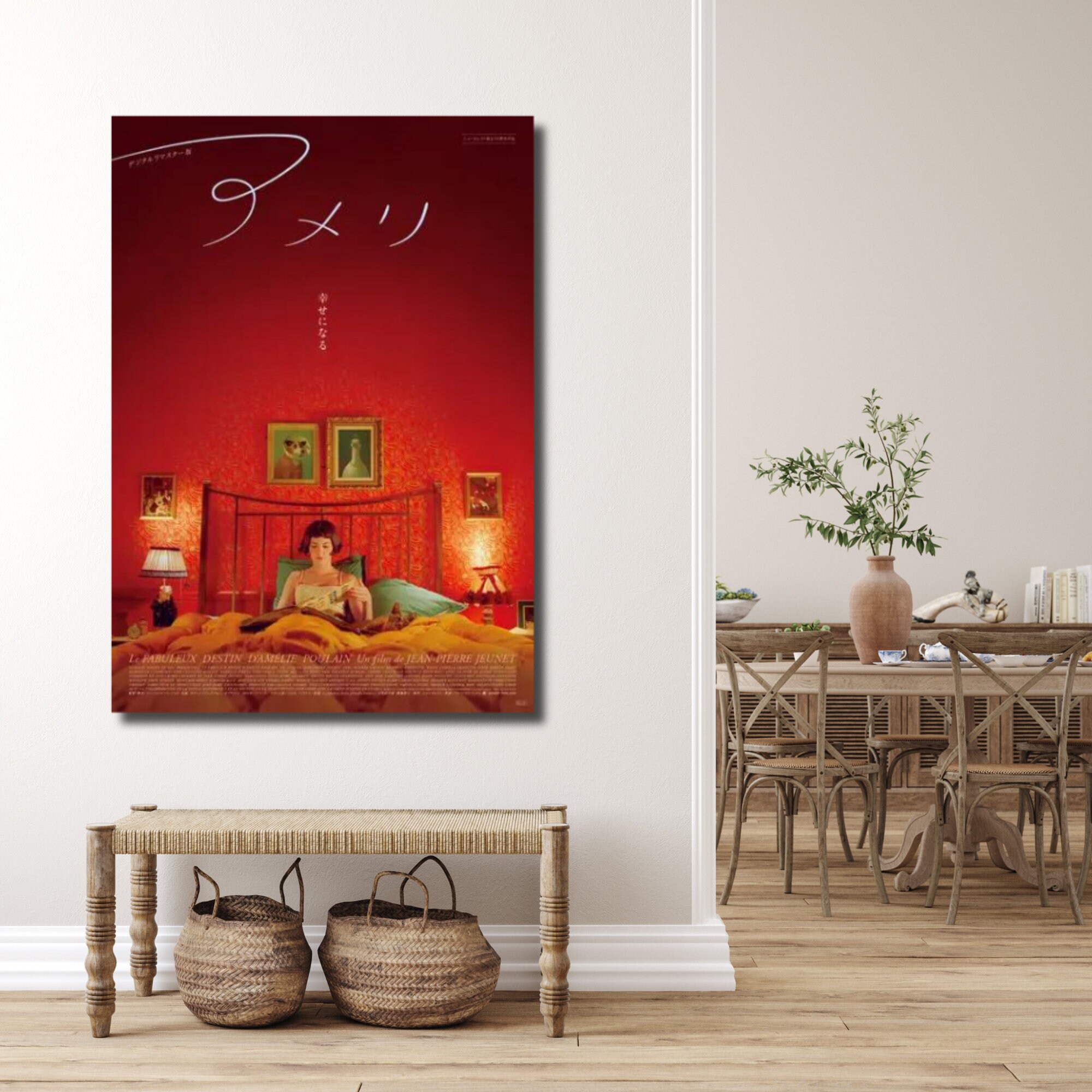 Amelie Movie Poster Canvas Art Family Decor, Christmas Gift, Handmade ...