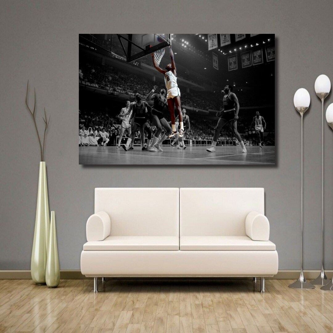 Bill Russell Canvas Wall Art, Bill Russell Wall Art, Bill Russell ...
