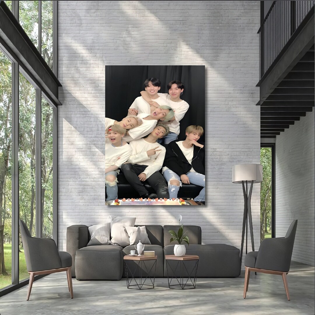 BTS K-pop Poster Print Art BTS Canvas Wall Art Christmas Gift for Music ...