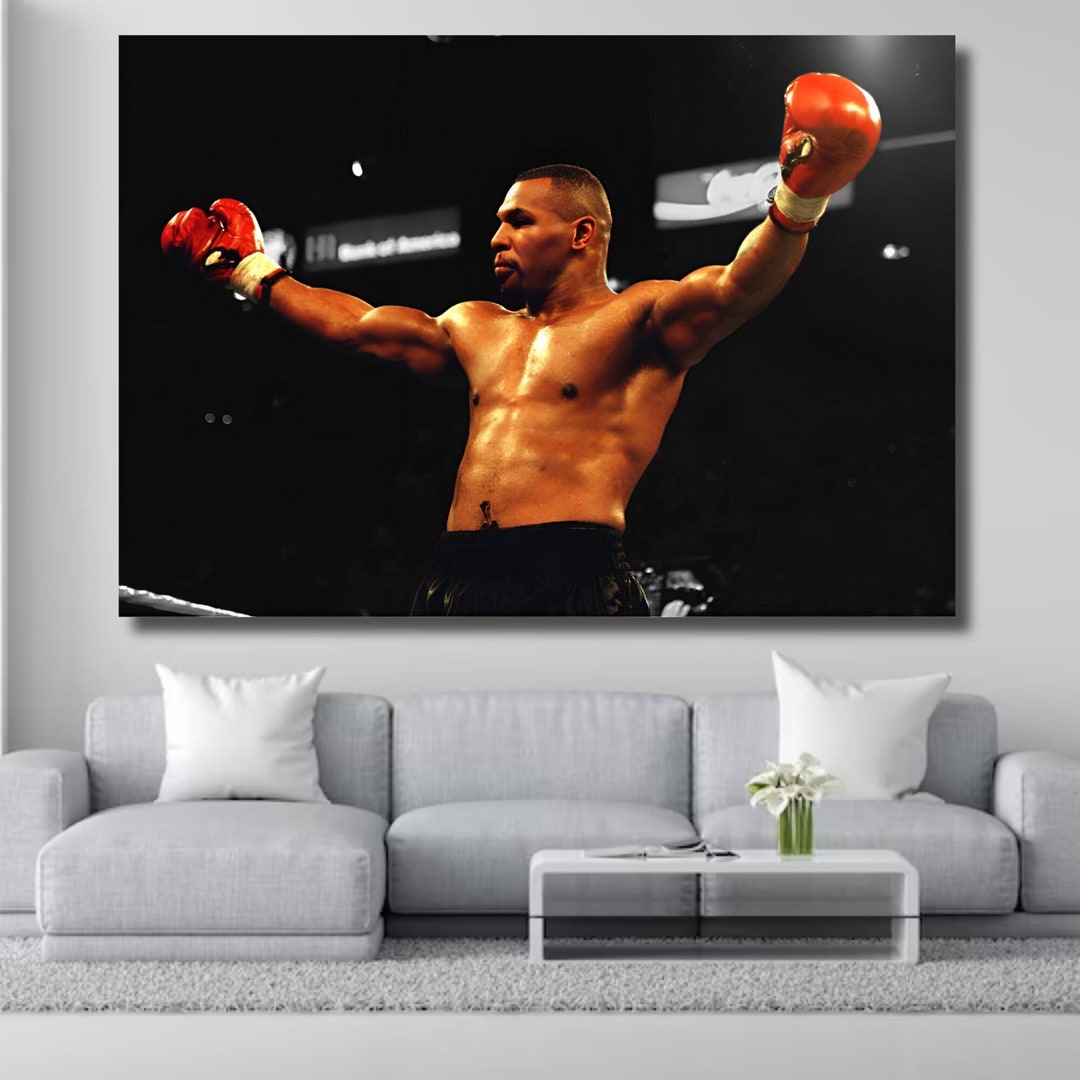 Mike Tyson Canvas Wall Art , Boxing Canvas Wall Art, Home Decor, Ready ...