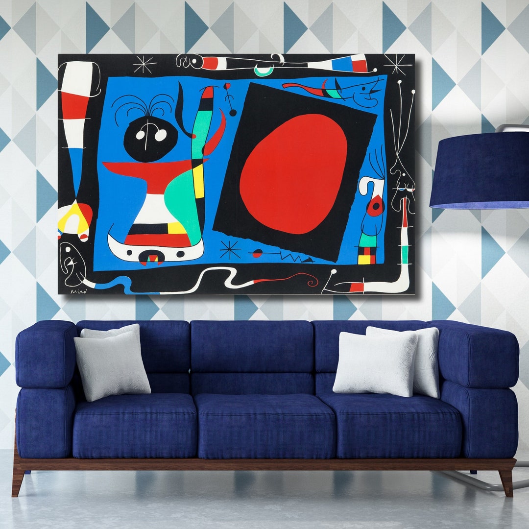 Joan Miro Joan Miro Poster Joan Miro Canvas Wall Art Abstact Canvas ...