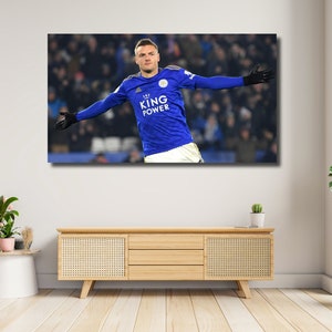 Jamie Vardy Poster, Football Sport Gift Wall Art, Home Decor Art, Jamie ...