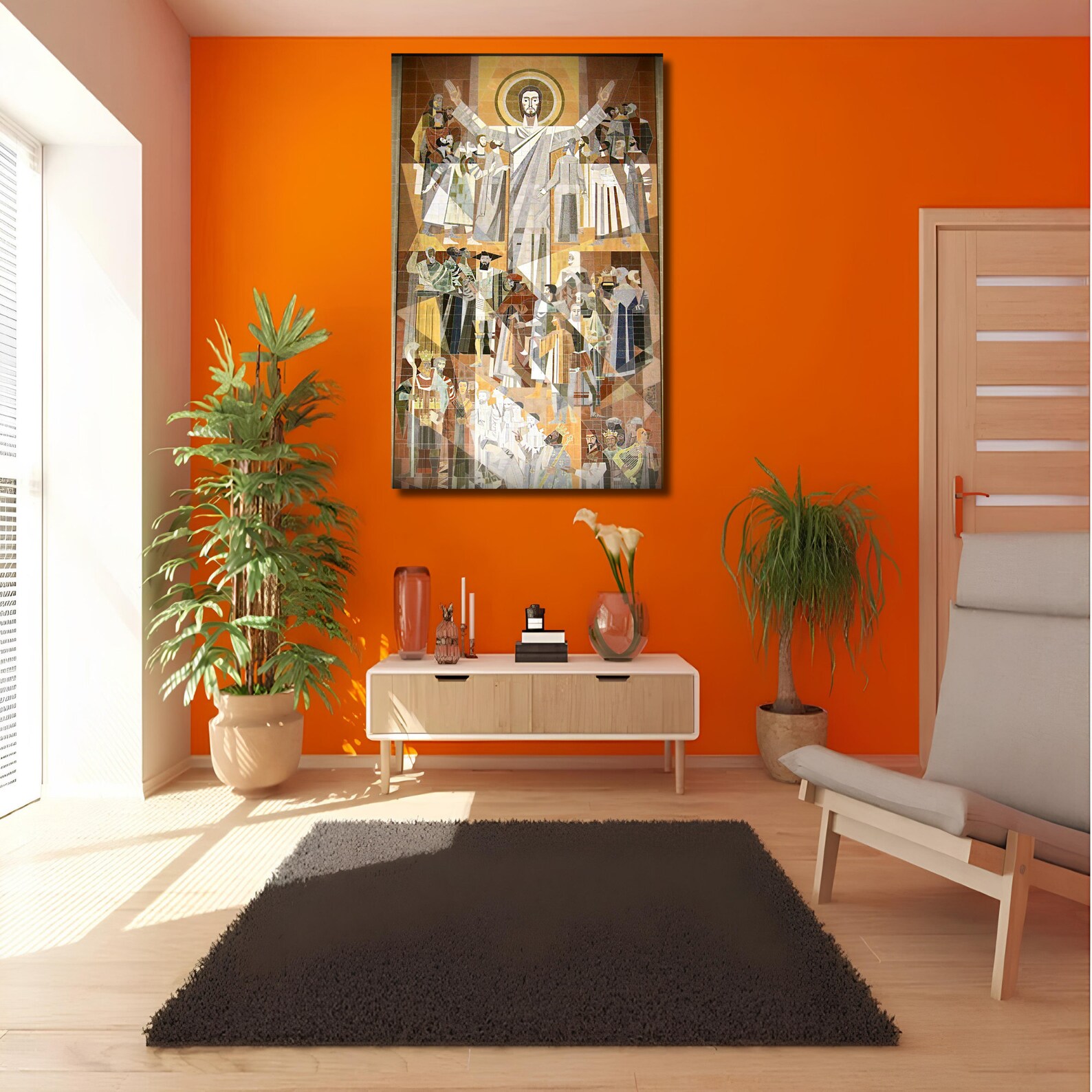 Touchdown Jesus Poster Print Art, Touchdown Jesus Canvas Wall Art ...