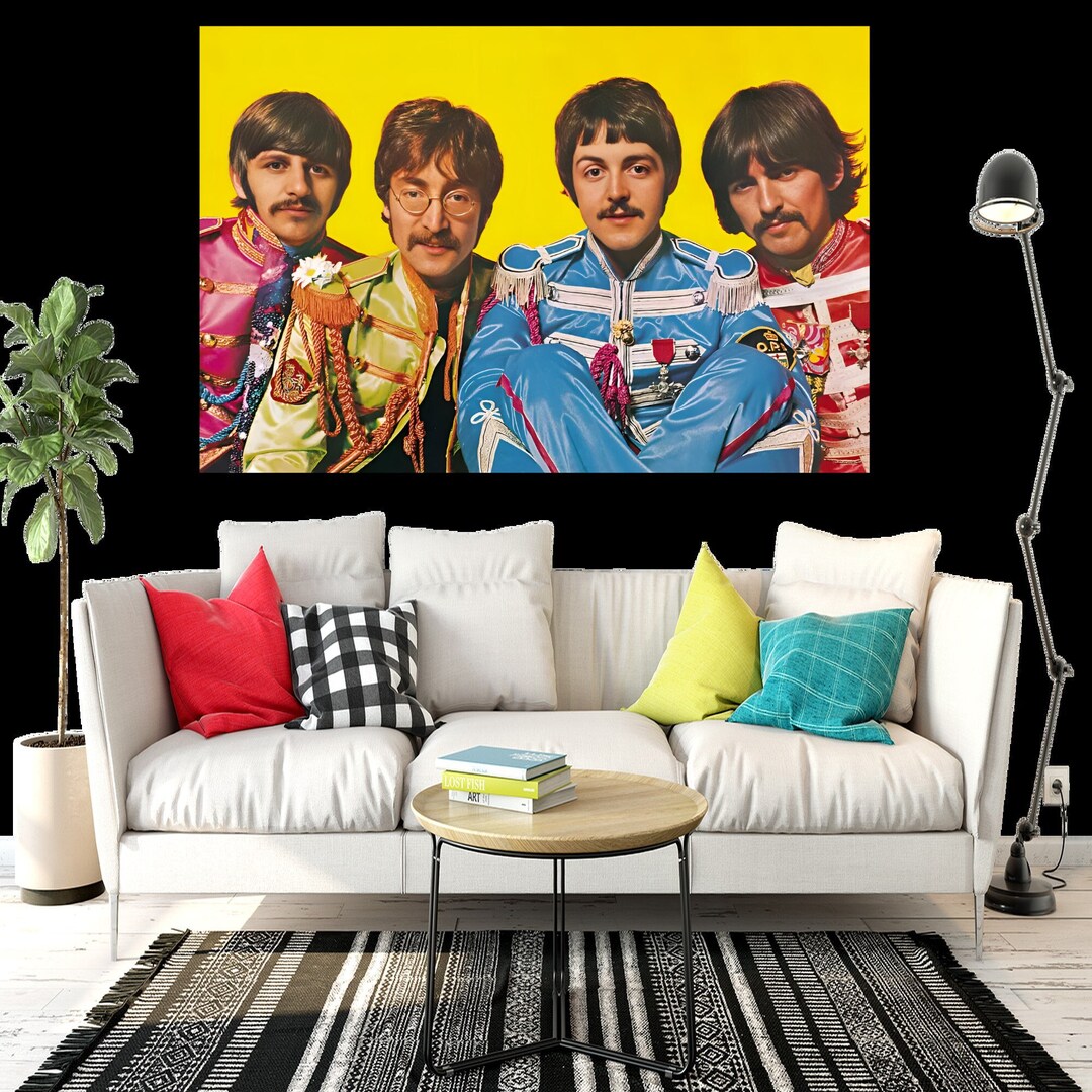 The Beatles Colorfull Photo Canvas Art,musical Artists Canvas,ready to ...