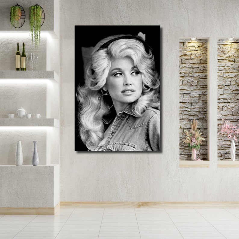 Dolly Parton Print, Black and White, Dolly Parton Poster, Wall Art ...
