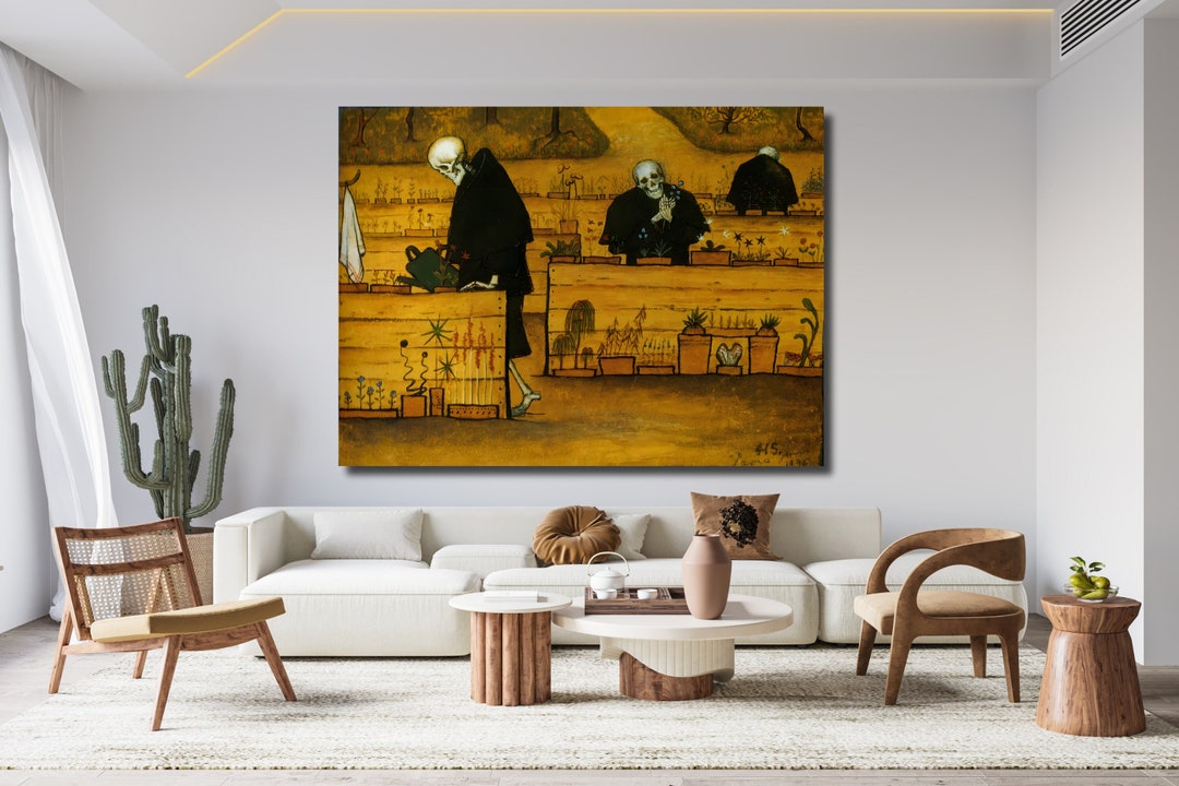 Garden of Death by Hugo Simberg Canvas Wall Art Design / POSTER or ...