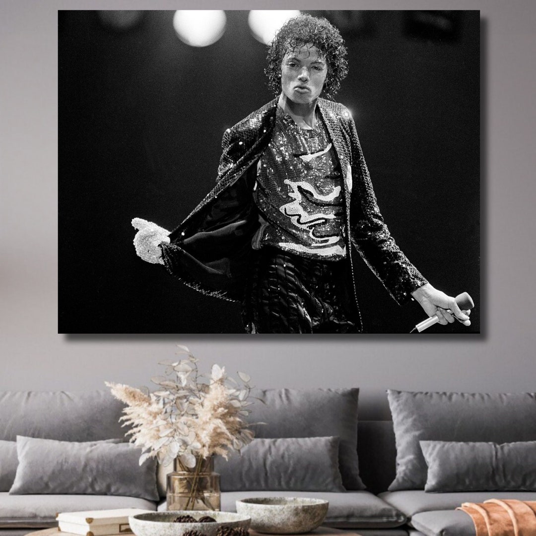 Michael Jackson Canvas Wall Art, Michael Jackson Print / Poster / Ready ...